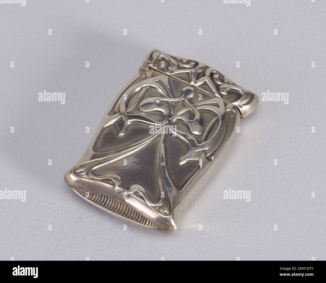 Stylized Tendrils, F.S. Gilbert, Silver, Oblong, with rounded corners ...