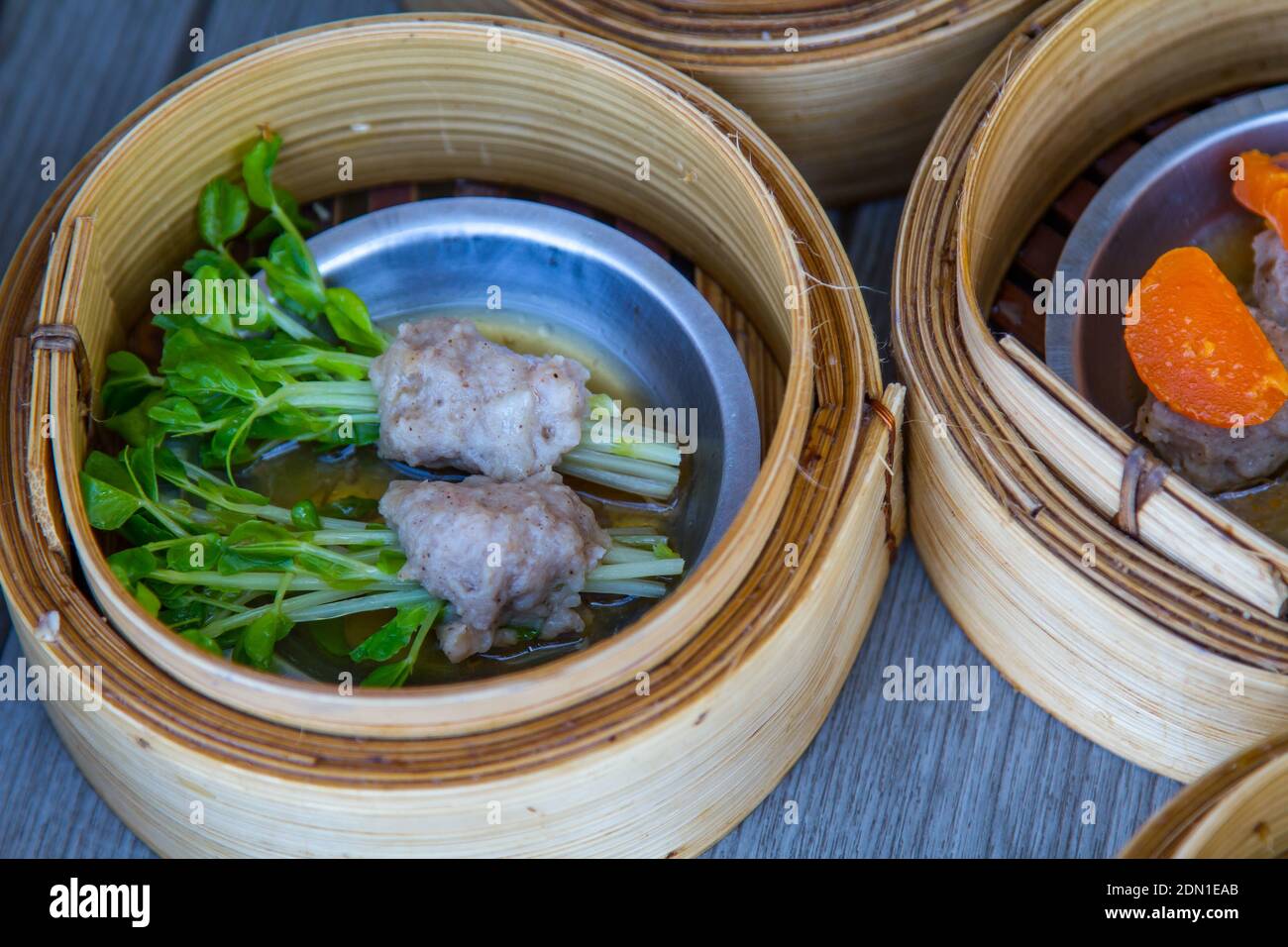 Dim sum container in restaurant High Resolution Stock Photography and ...