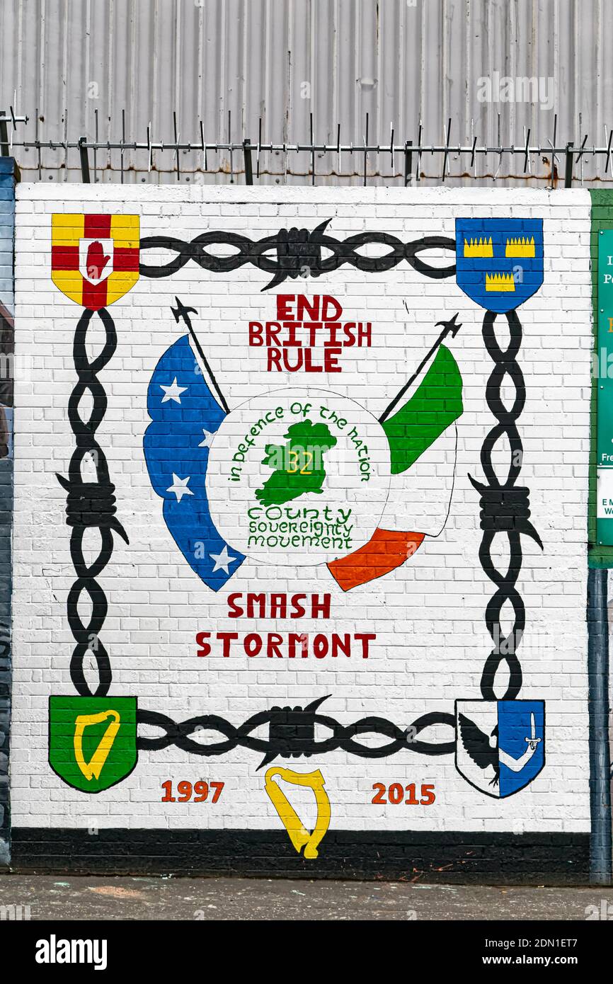 Belfast, Northern Ireland. 1st May, 2016. Graffiti and street art on ...