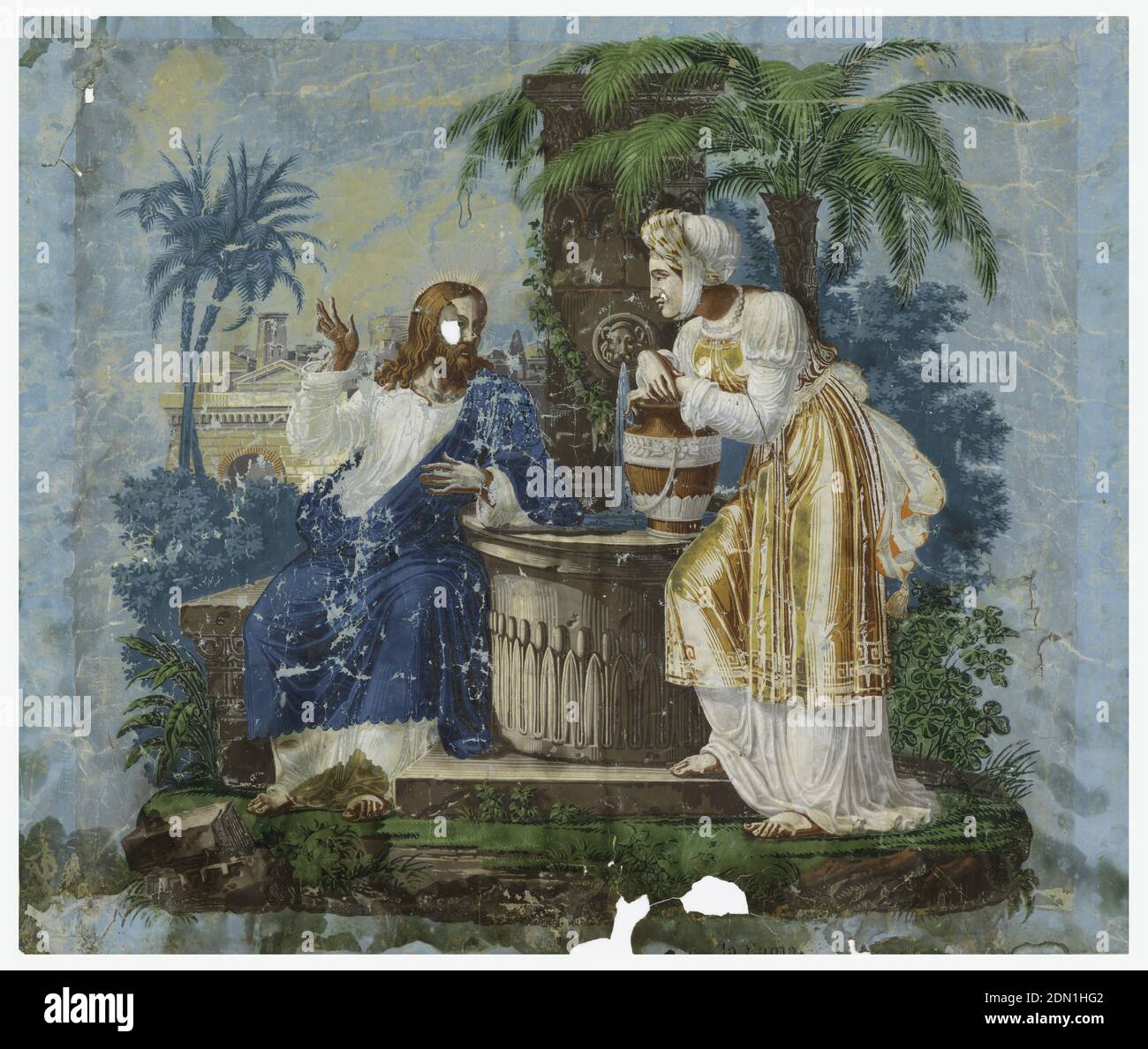 Christ and the Woman of Samaria, Joseph Dufour et Cie., French, 1752 ...