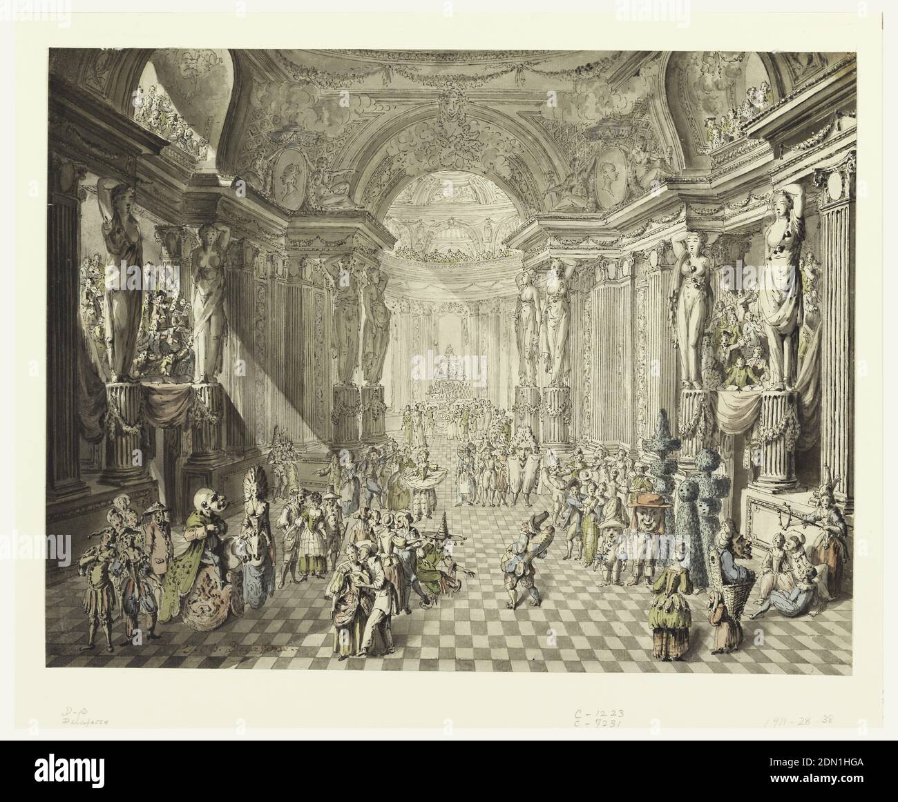 Masquerade Ball Drawing