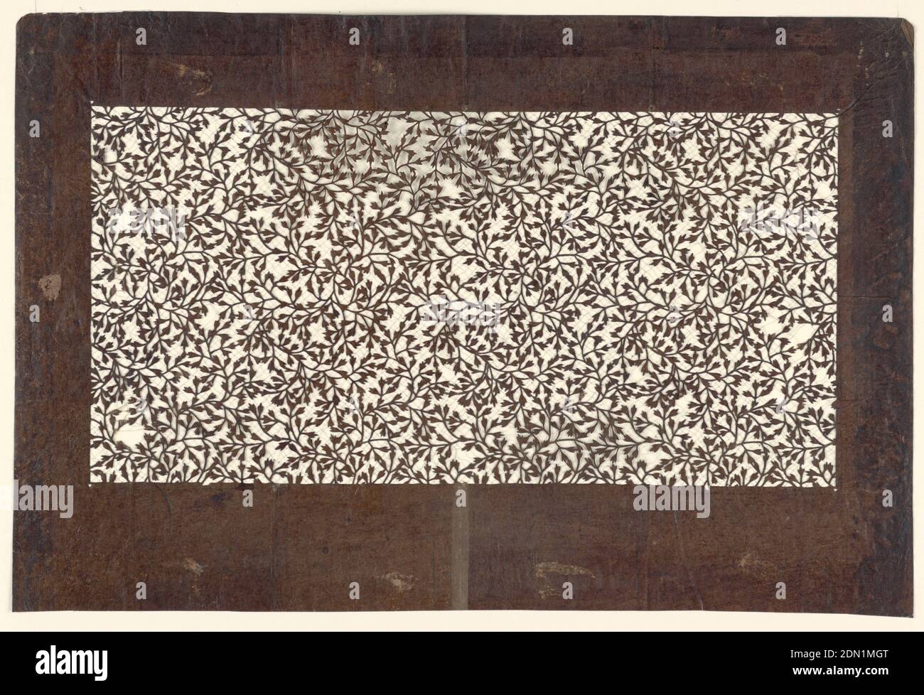 Leafy Vine, Mulberry paper (kozo washi) treated with fermented ...