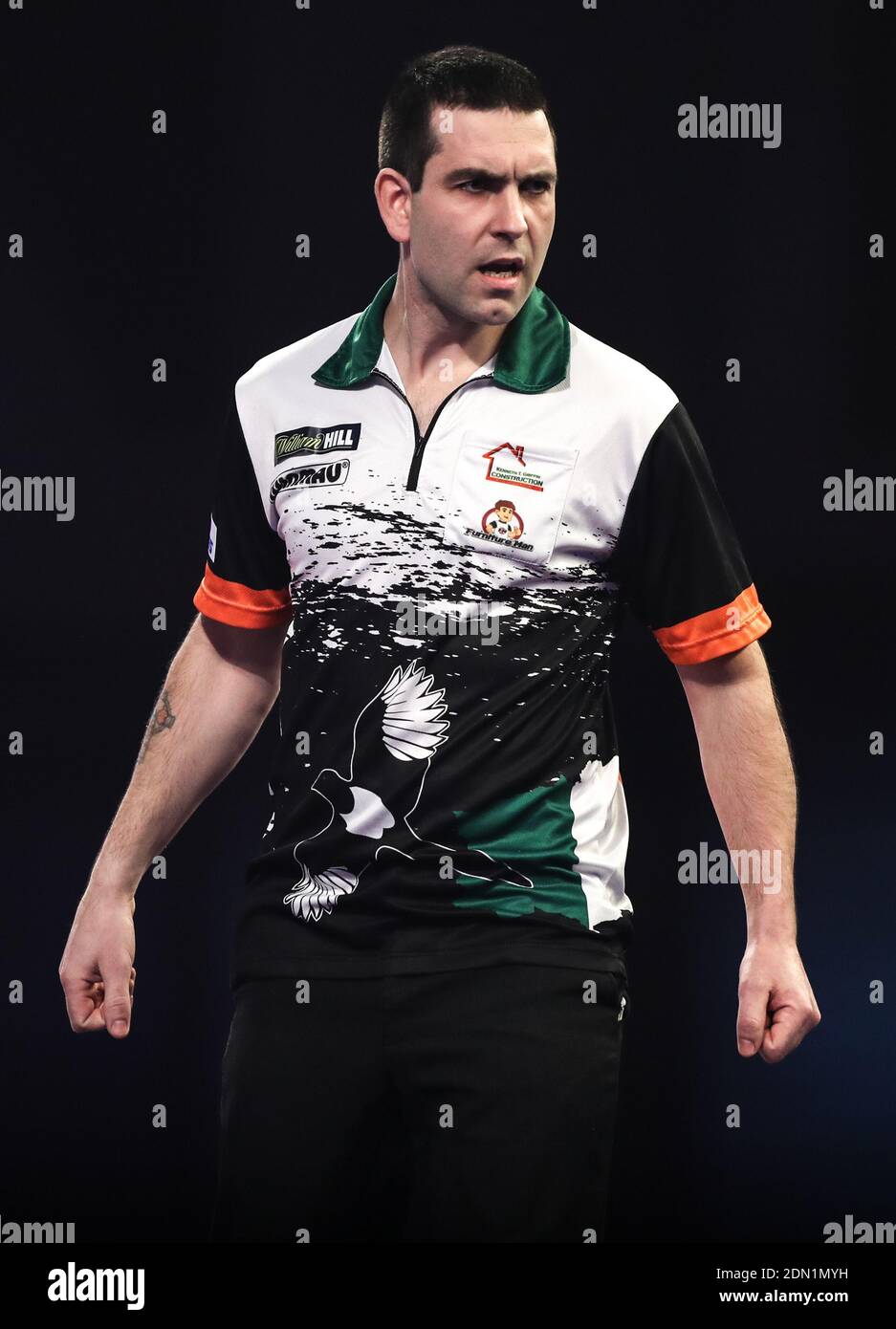 William O'Connor celebrates after winning a set during day three of the ...