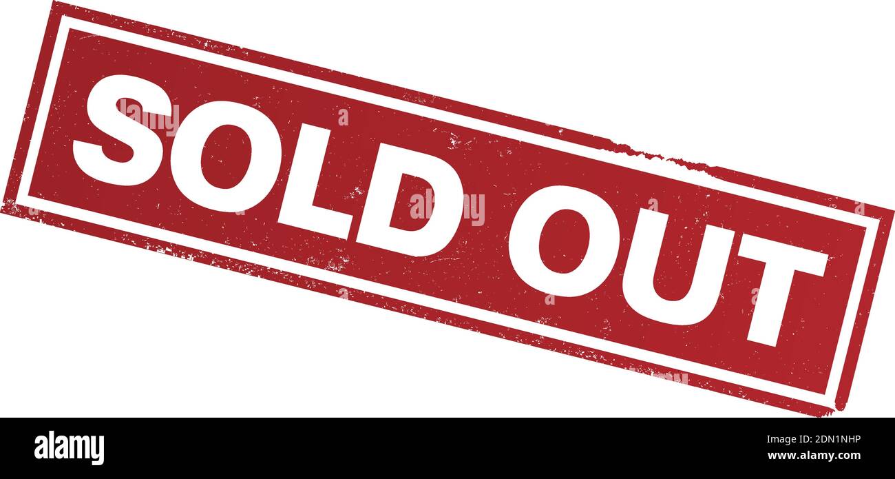 Sold Out Stamp With Transparent Background