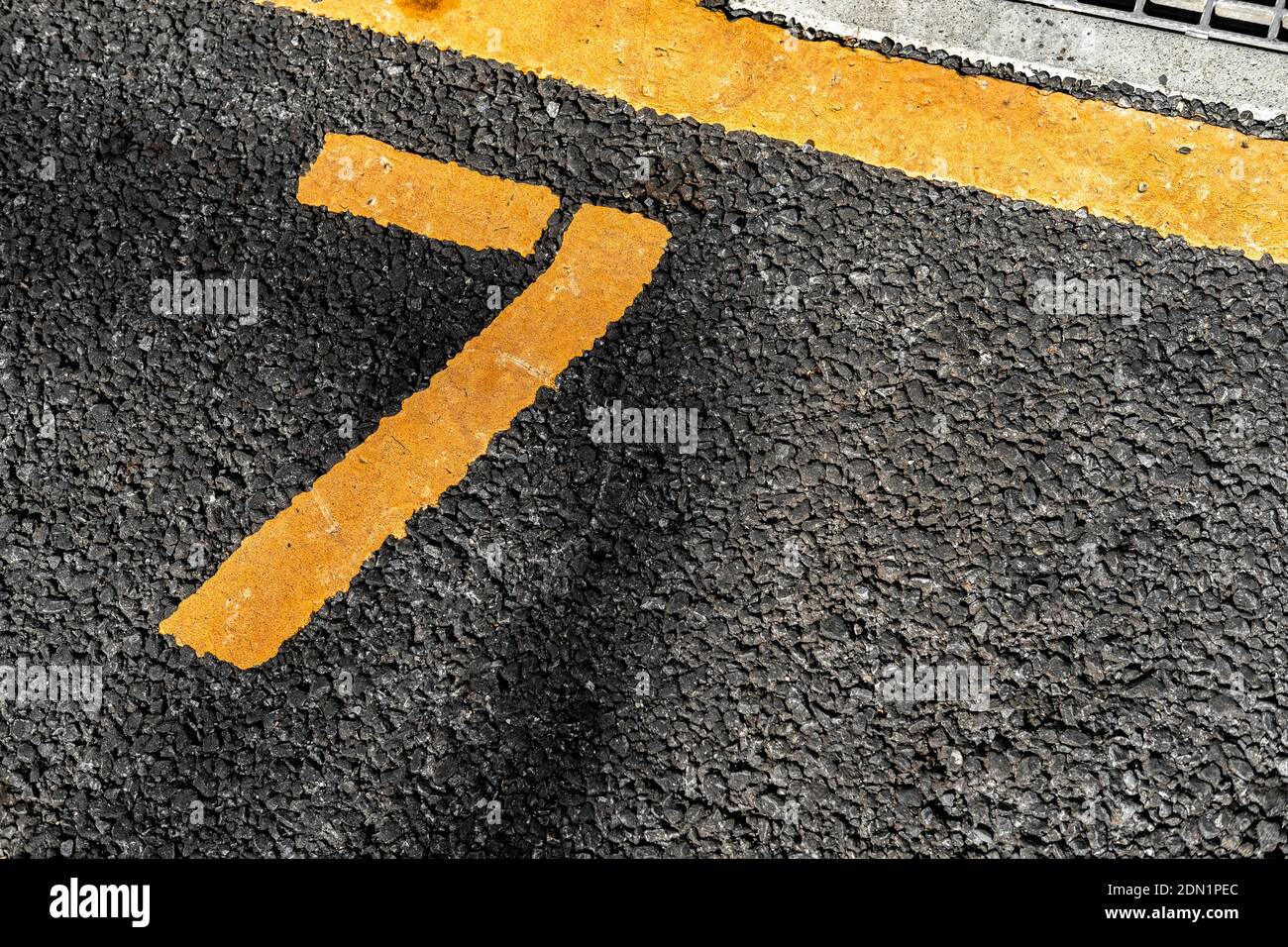 Yellow Number 7 High Resolution Stock Photography and Images - Alamy