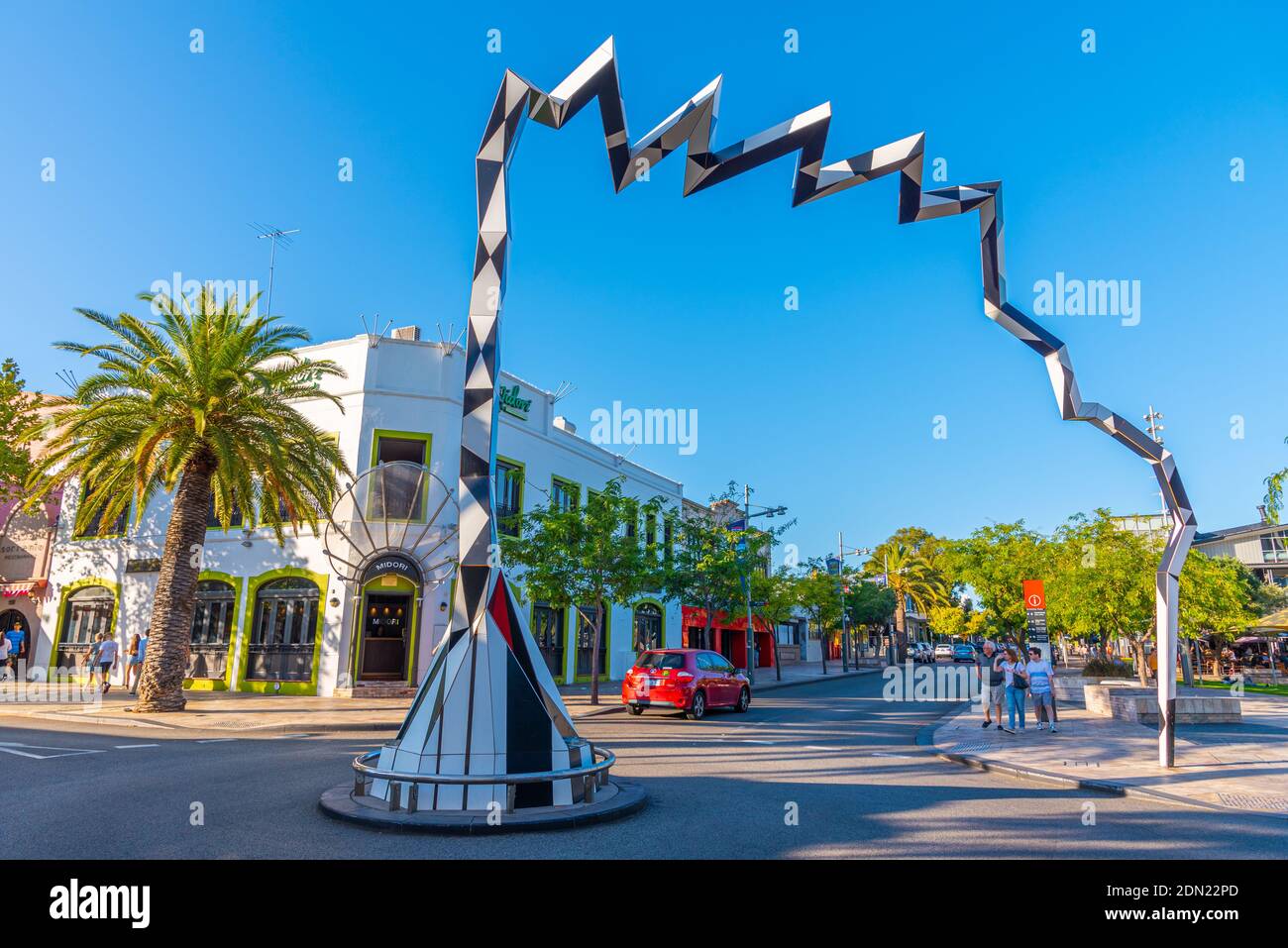 PERTH, AUSTRALIA, JANUARY 18, 2020: View of a street at Northbridge ...