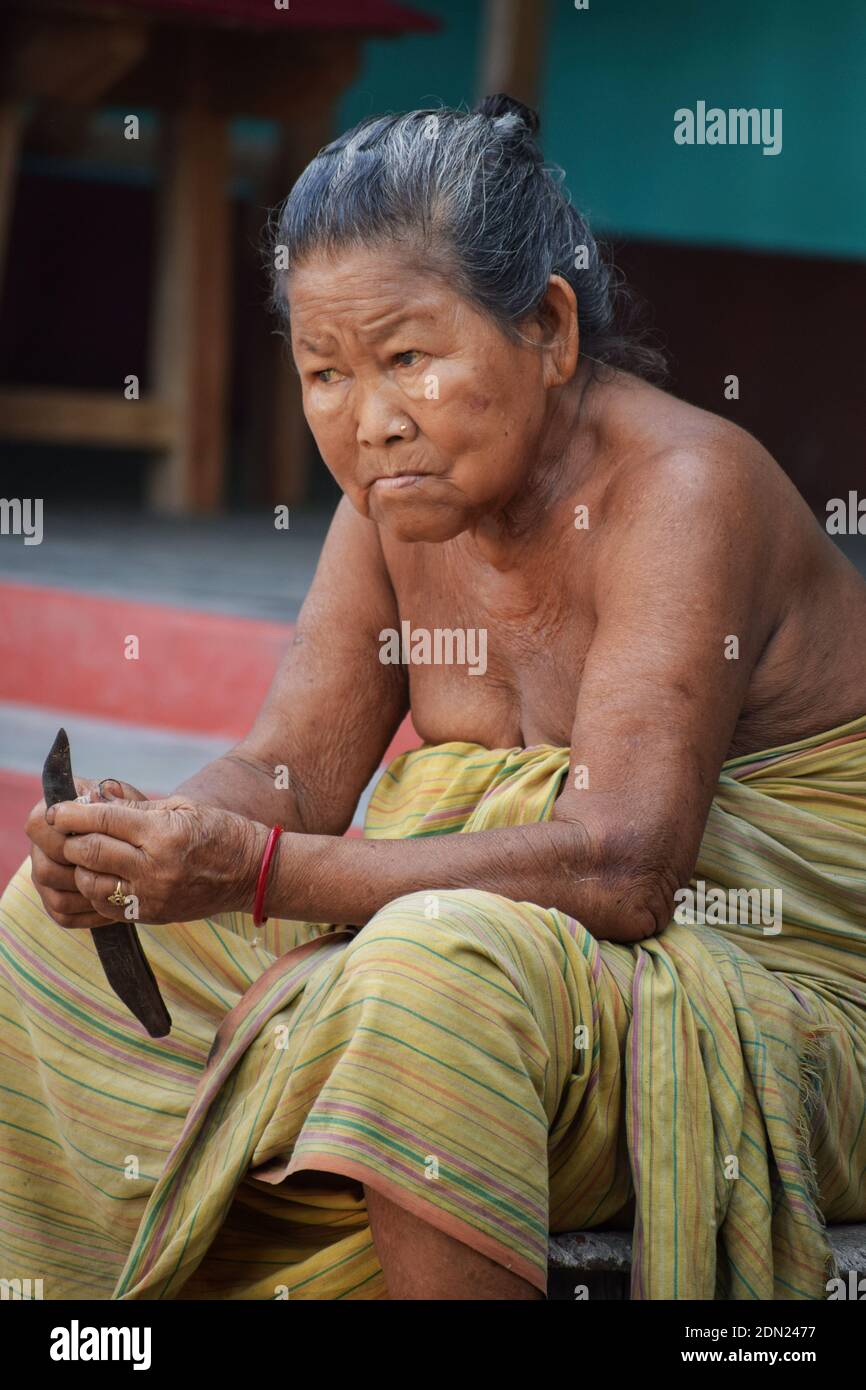 Mature Woman In Traditional Clothing Stock Photo - Alamy
