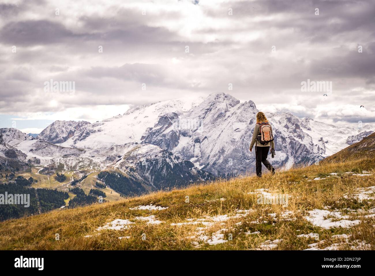 hiking in the mountains of the alps Stock Photo - Alamy