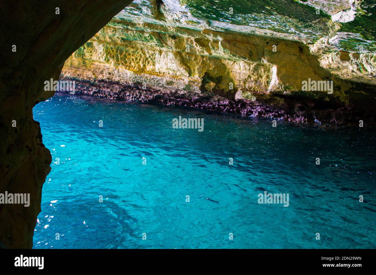 Rock Formation In Sea Stock Photo - Alamy