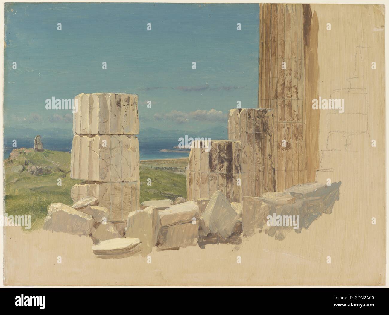 Broken Columns, View from the Parthenon, Frederic Edwin Church ...