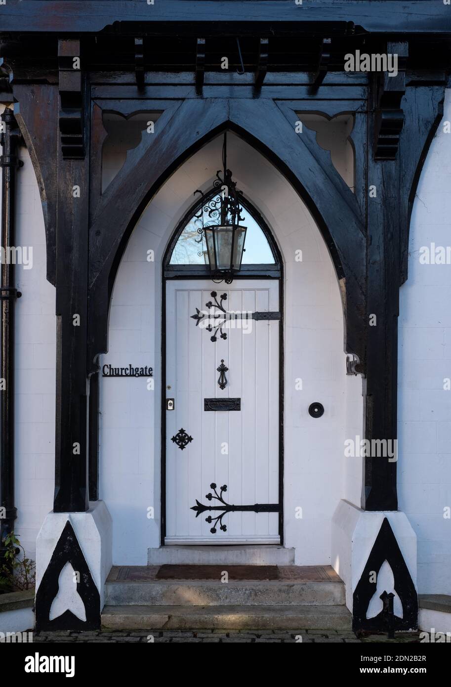 Entrance to Churchgate House in Cookham, Berkshire UK: listed building ...