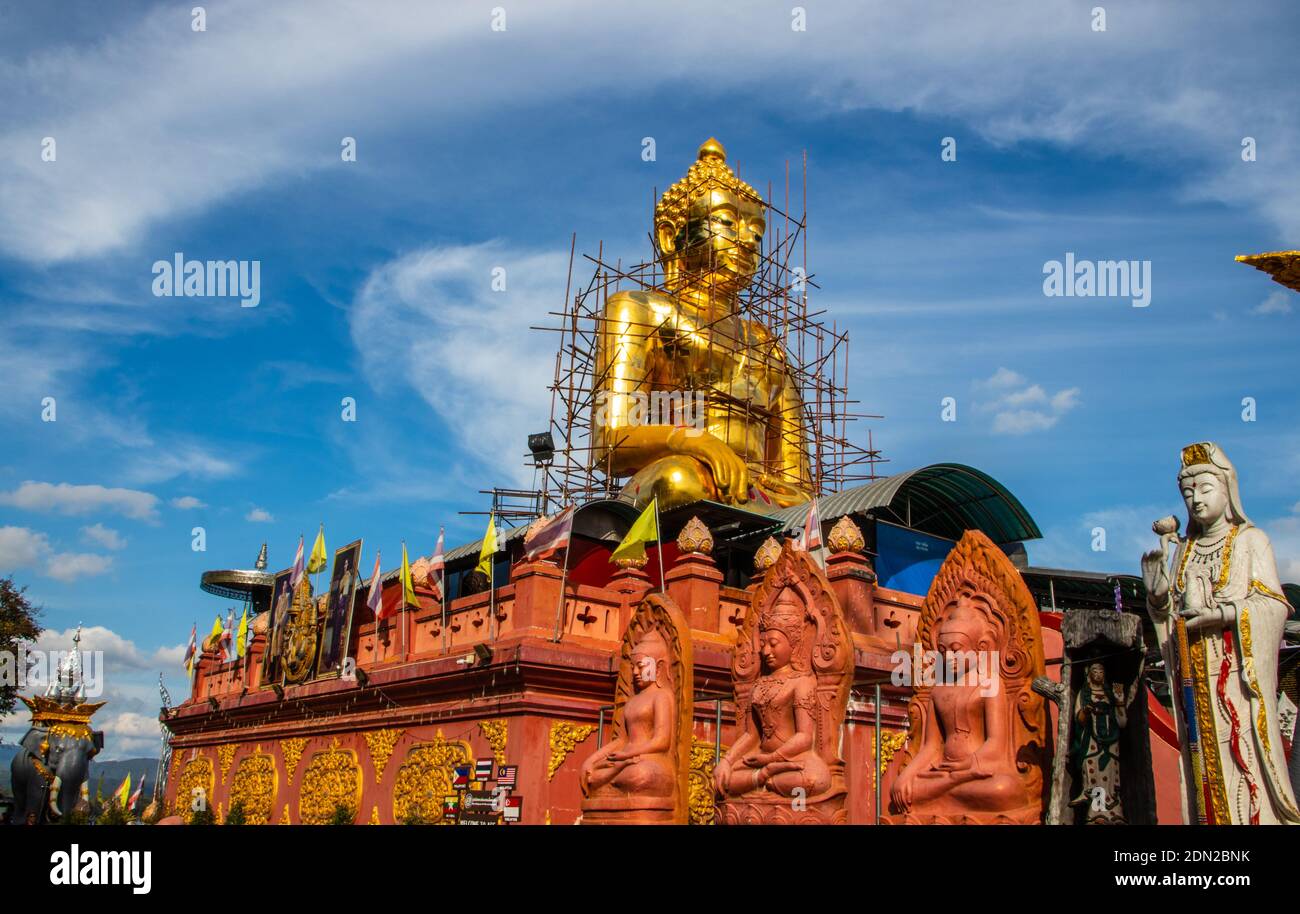 Chiang Rai Province Thailand Southeast Asia , Golden Buddha by the ...