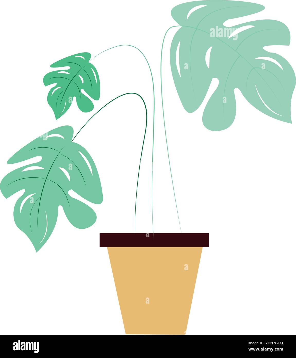 Isolated potted plant Stock Vector Image & Art - Alamy