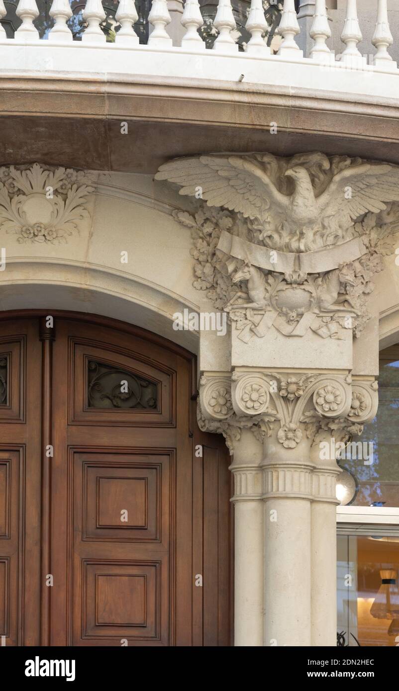 elements of architectural decorations of buildings, plaster stucco ...