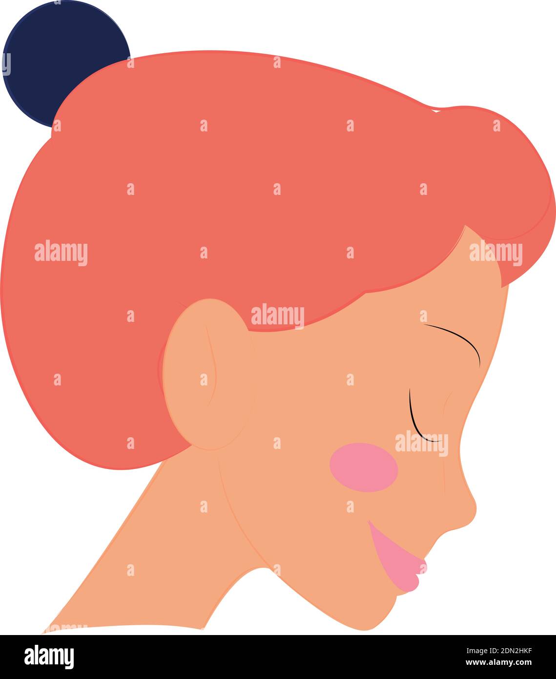 Isolated cute girl face Stock Vector Image & Art - Alamy