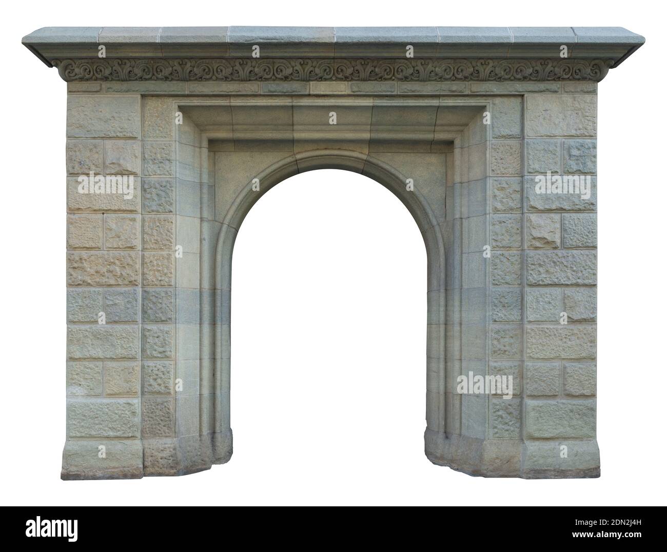 Elements of architecture of buildings, ancient arches, columns, windows ...