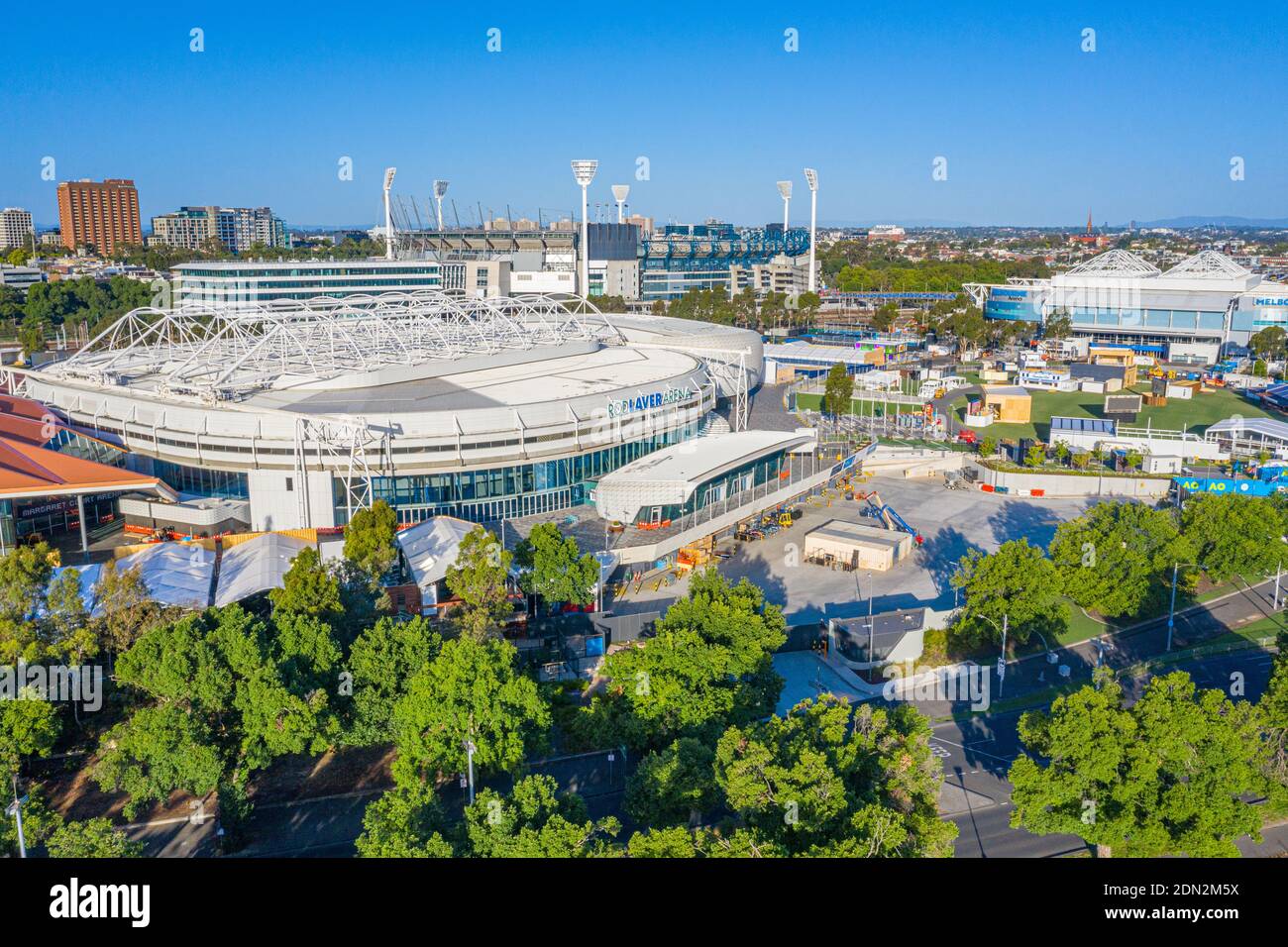MELBOURNE, AUSTRALIA, DECEMBER 31, 2019: Rod Laver arena in Melbourne ...