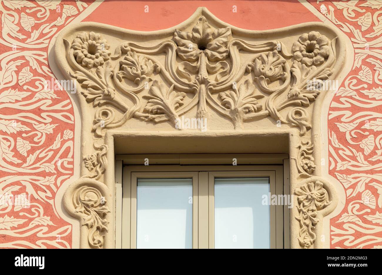 Elements of architectural decoration of buildings, plaster stucco, wall ...