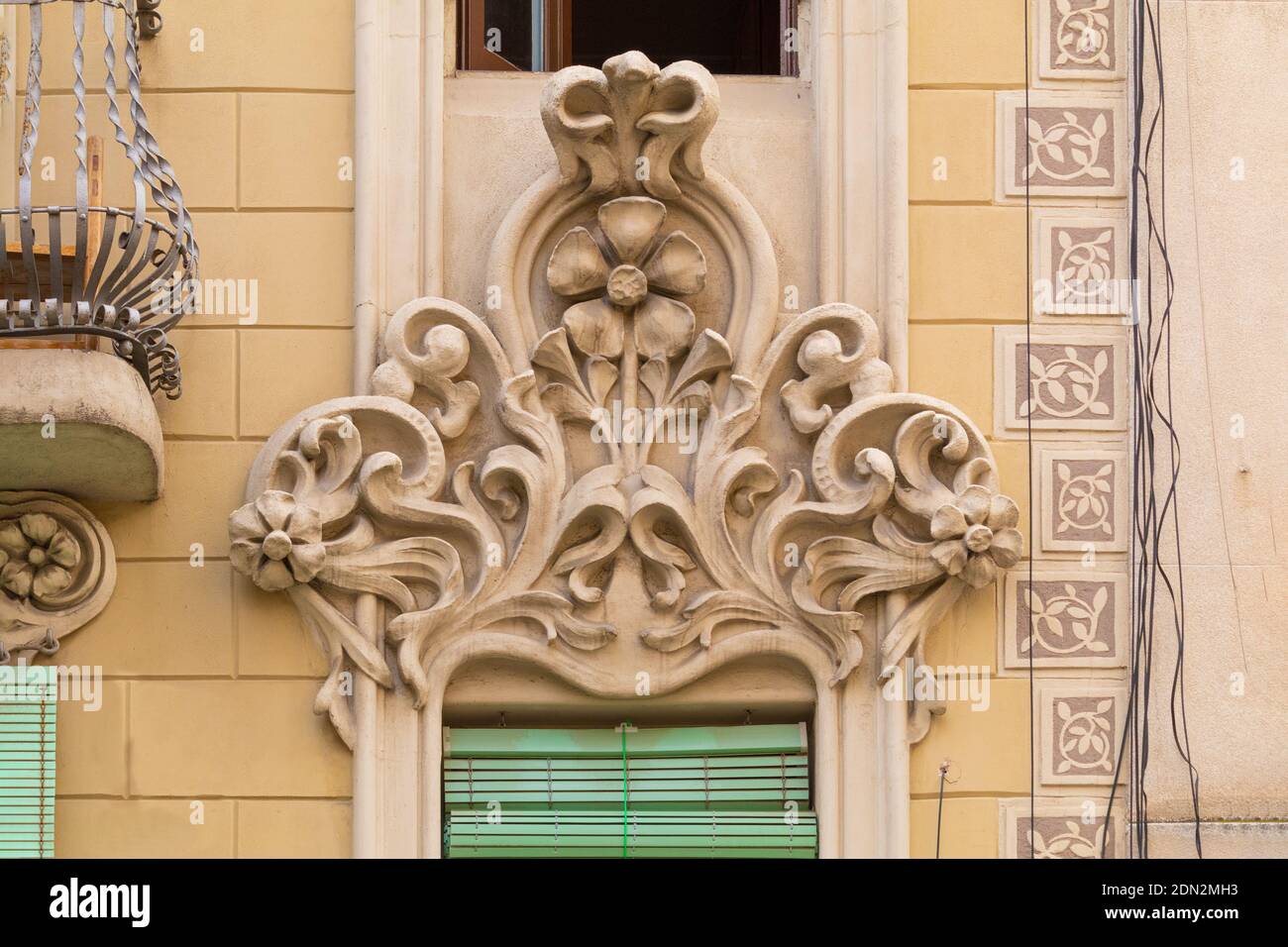 Elements of architectural decoration of buildings, plaster stucco, wall ...