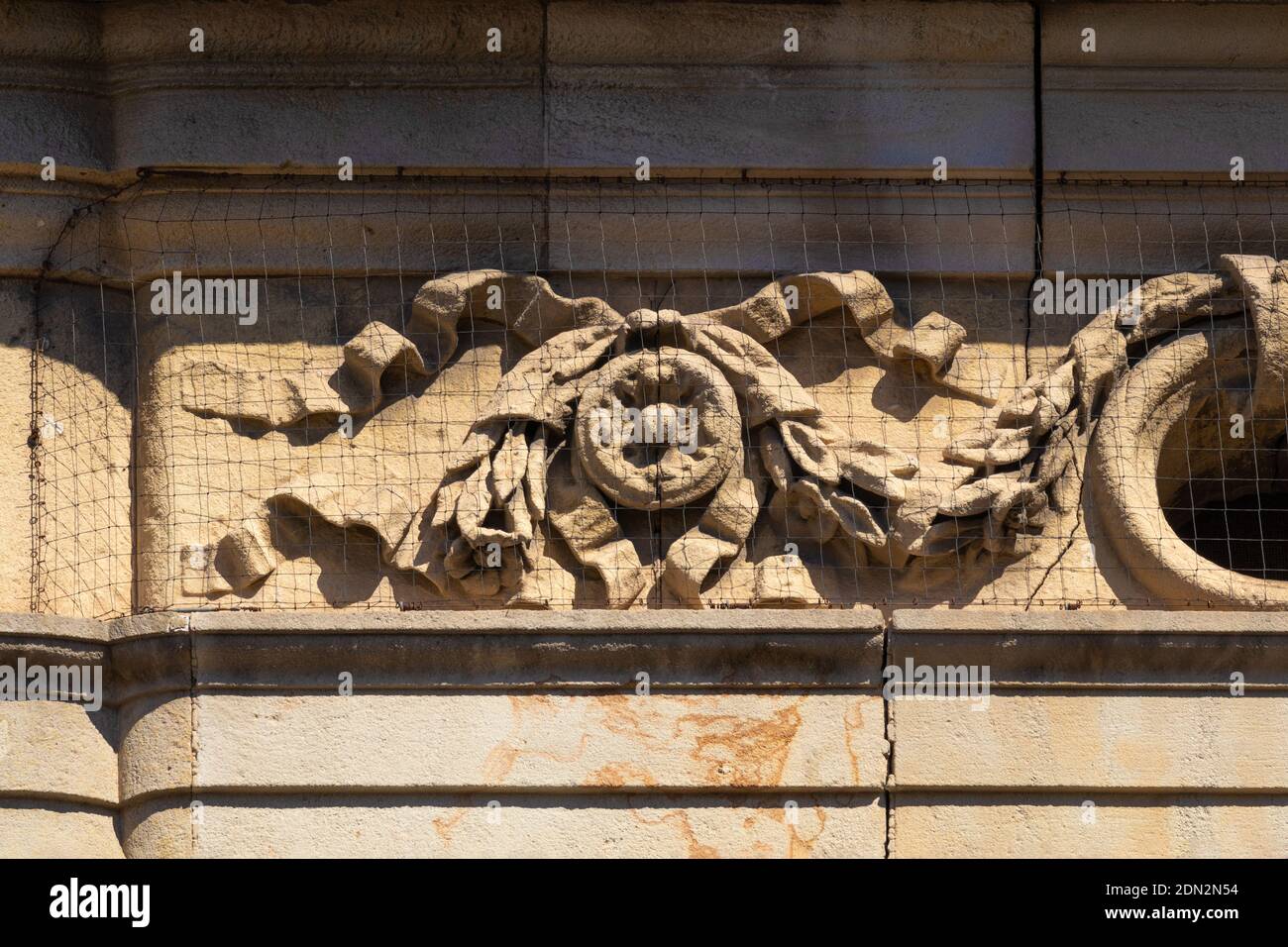 Elements of architectural decoration of buildings, plaster stucco, wall ...