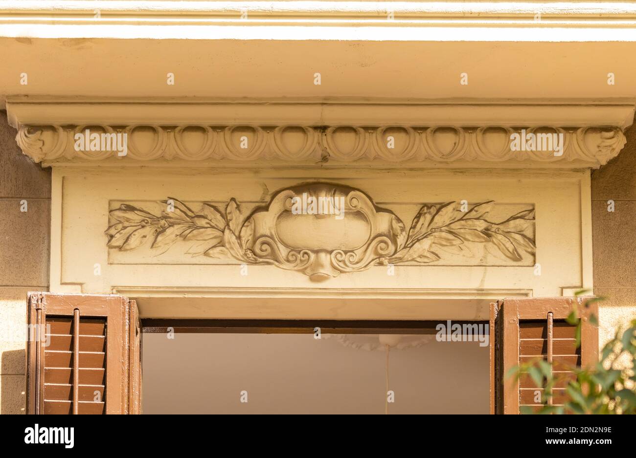 elements of architectural decorations of buildings, plaster stucco ...