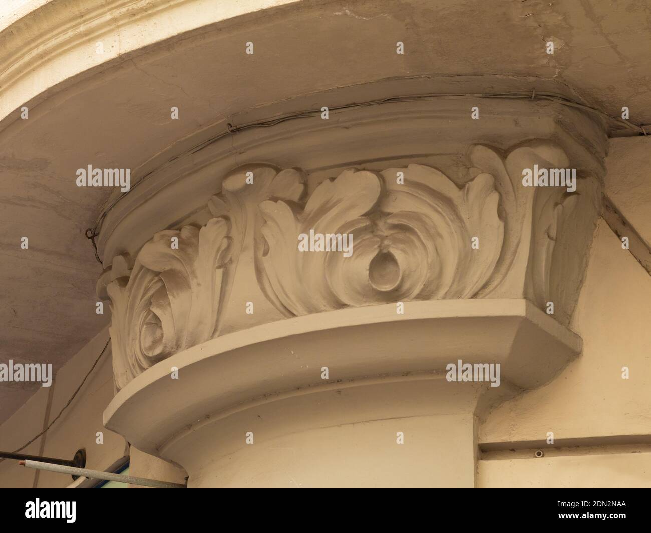 Elements of architectural decoration of buildings, plaster stucco, wall ...