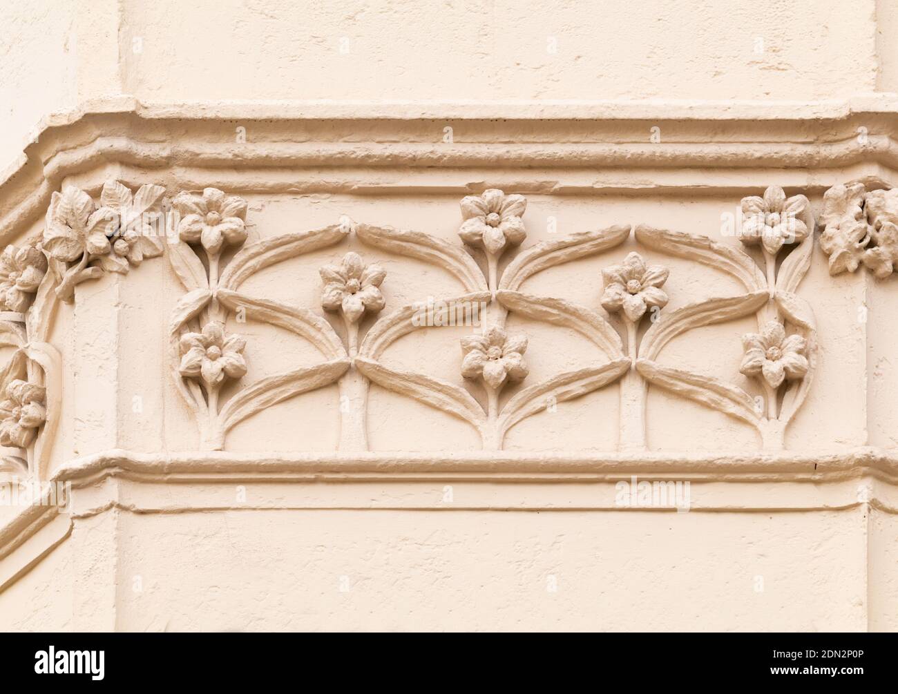 Elements of architectural decoration of buildings, plaster stucco, wall ...