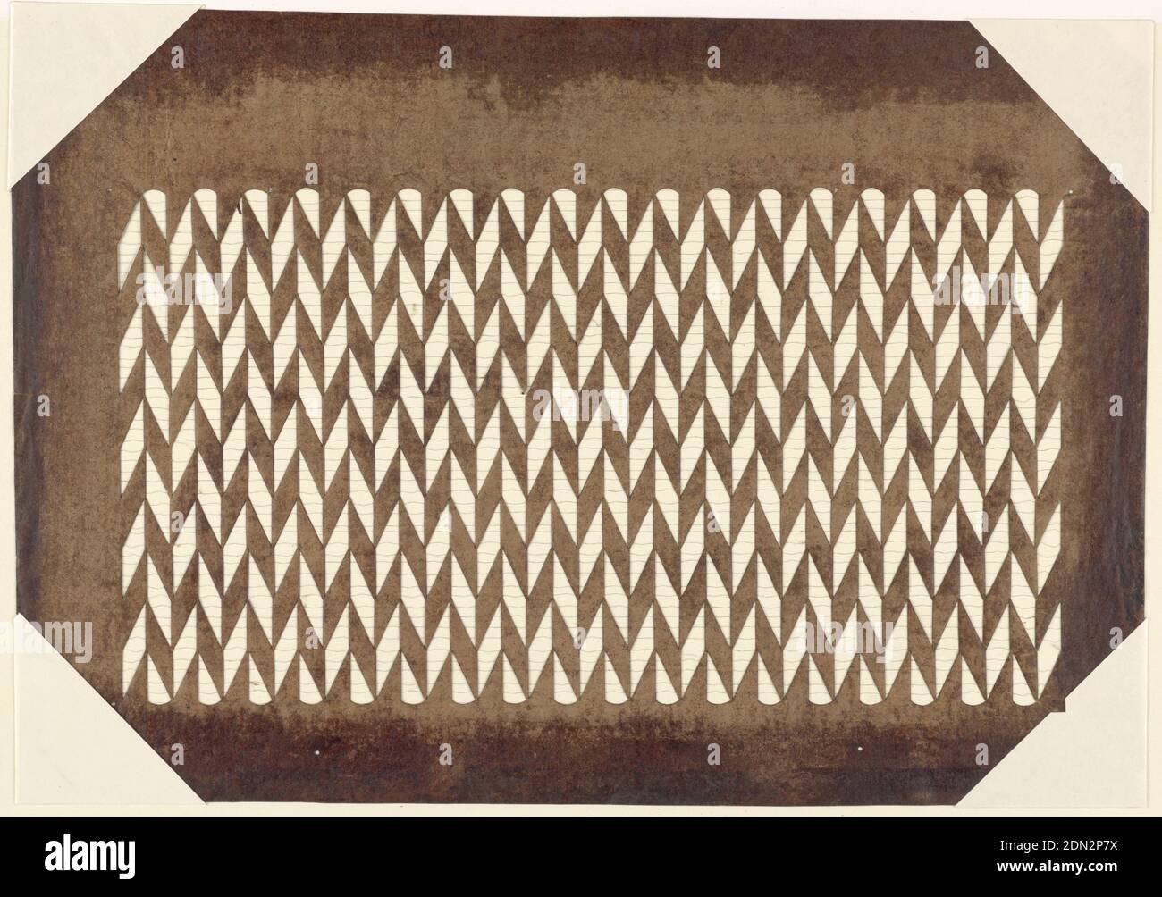 Braid Motif, Mulberry paper (kozo washi) treated with fermented ...