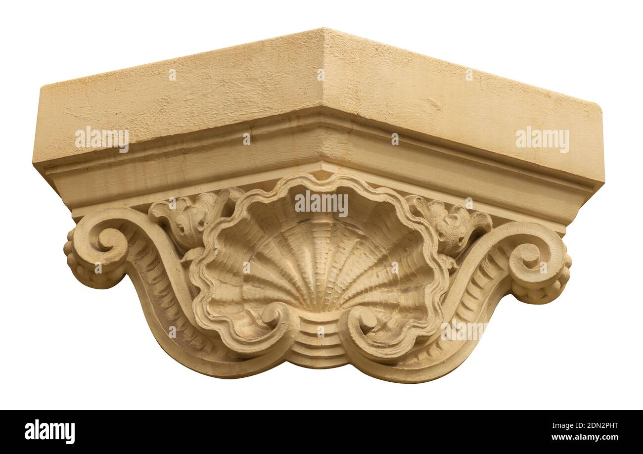 Elements of architectural decorations of buildings, gypsum stucco ...