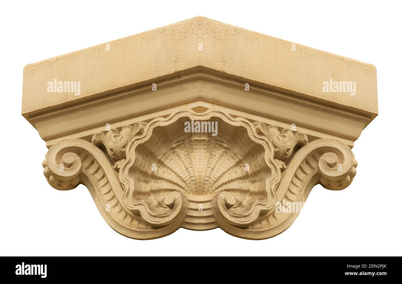 Elements of architectural decorations of buildings, gypsum stucco ...