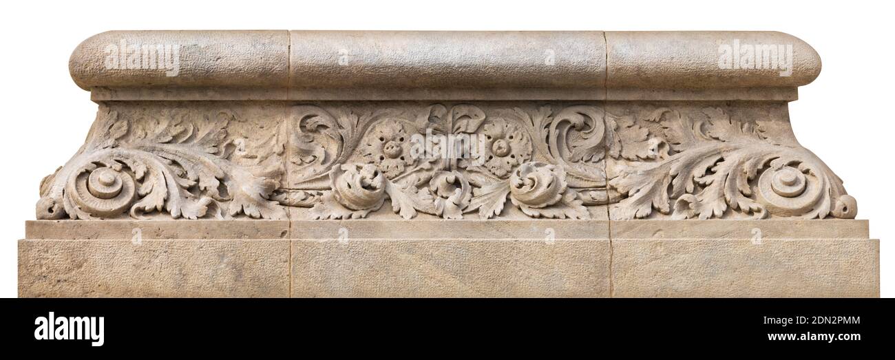 Elements of architectural decoration of buildings, plaster stucco, wall ...
