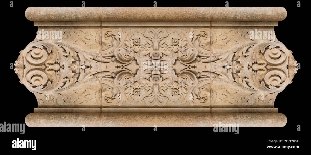 Elements of architectural decoration of buildings, plaster stucco, wall ...
