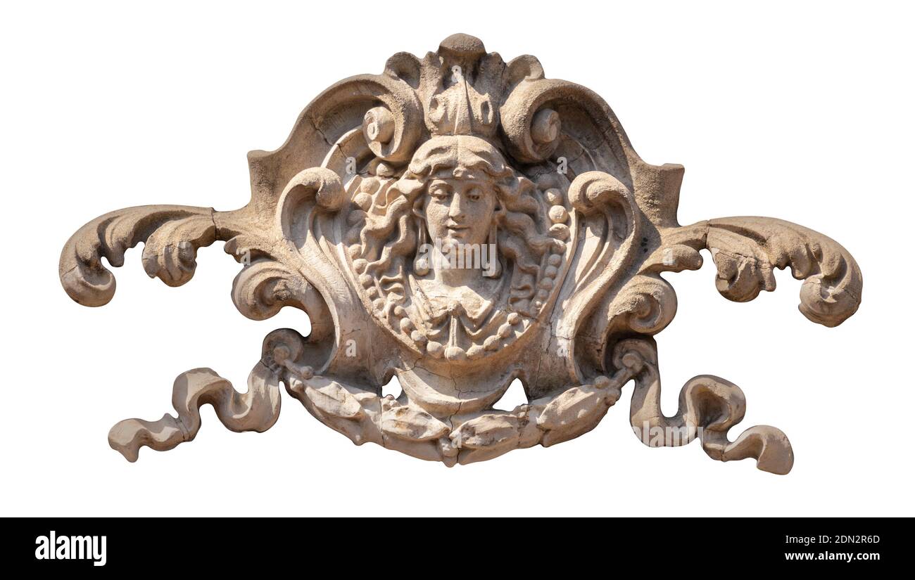 Elements of architectural decorations of buildings, gypsum stucco ...