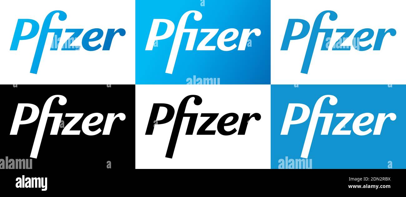 Pfizer Vector Logo - Latest Blue and Black Color Silhouette Set ...