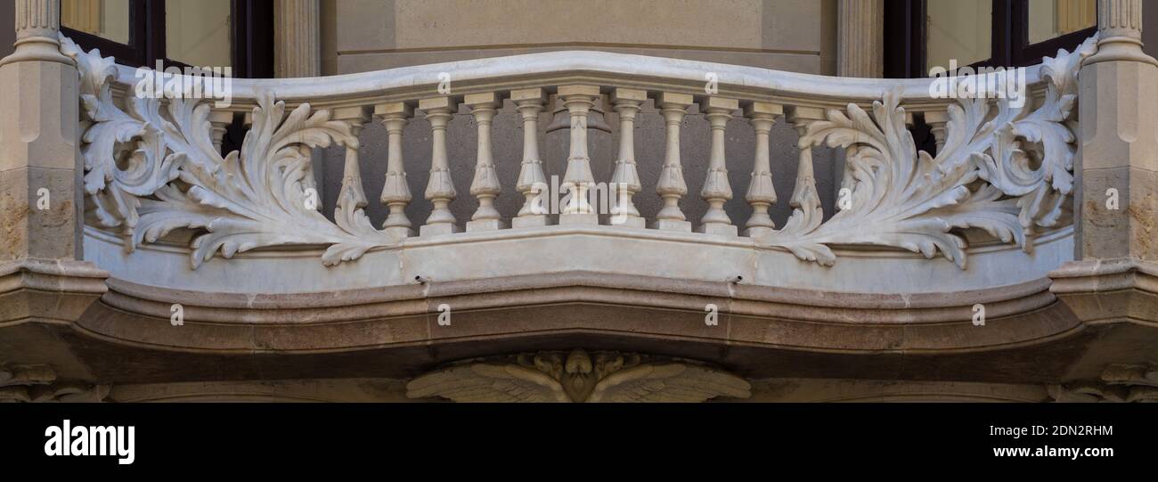 Elements of architectural decoration of buildings, plaster stucco, wall ...