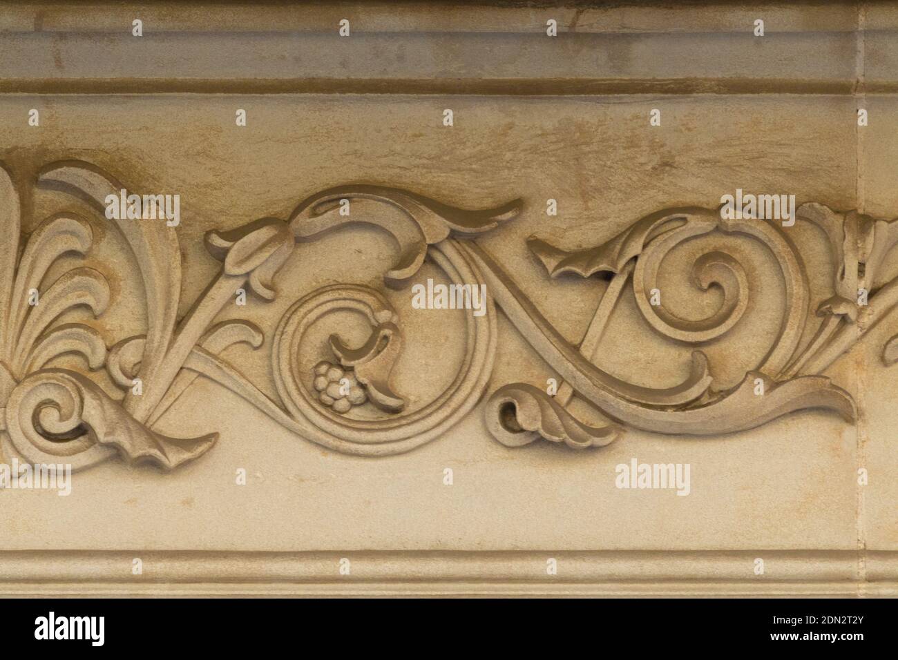 Elements of architectural decoration of buildings, plaster stucco, wall ...