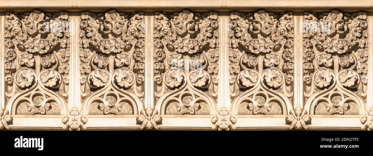 Elements of architectural decoration of buildings, plaster stucco, wall ...