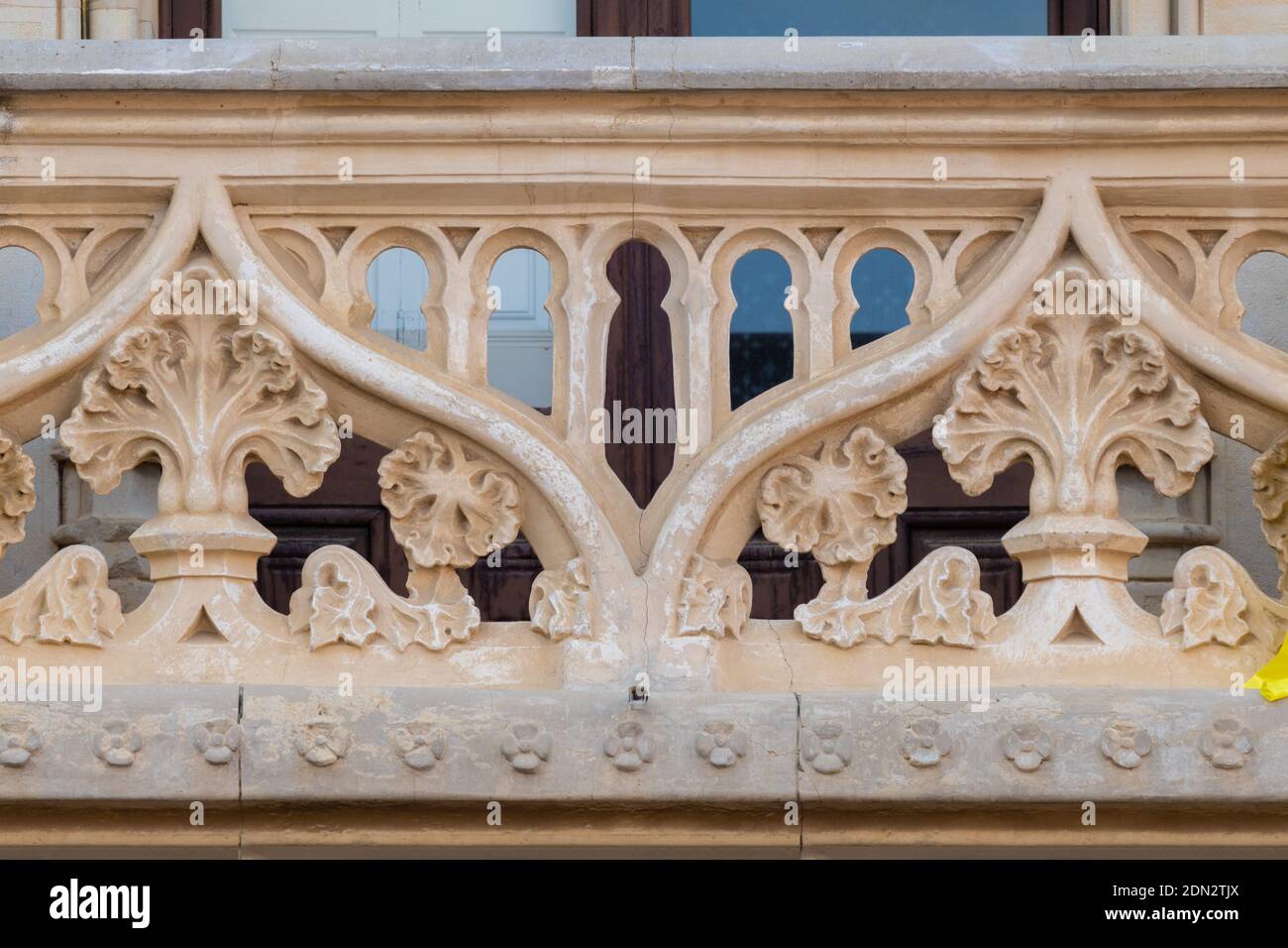 Elements of architectural decoration of buildings, plaster stucco, wall ...
