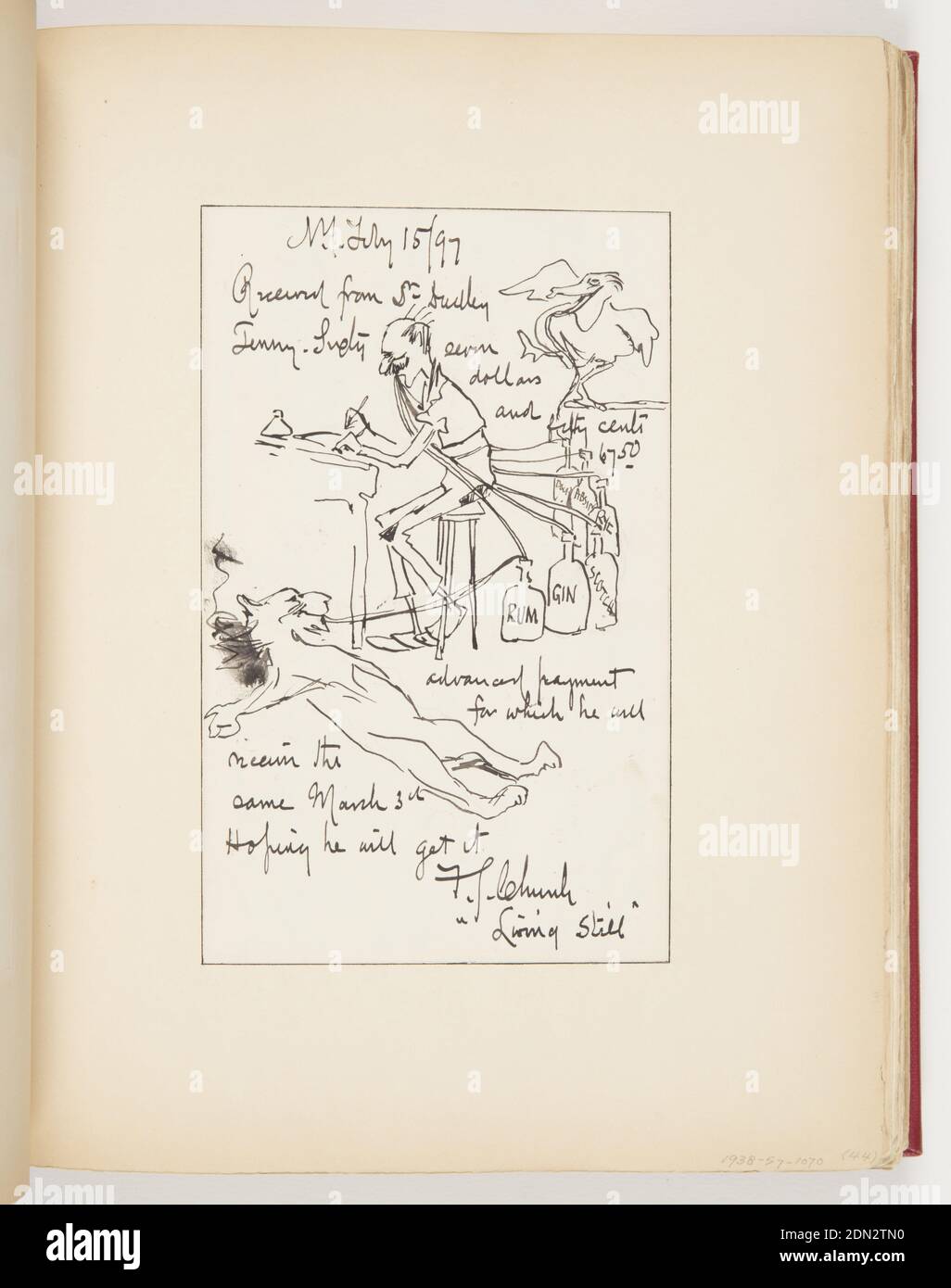 Letter to Dr. Dudley Tenney, Pen and black ink on paper, Letter to Dr ...