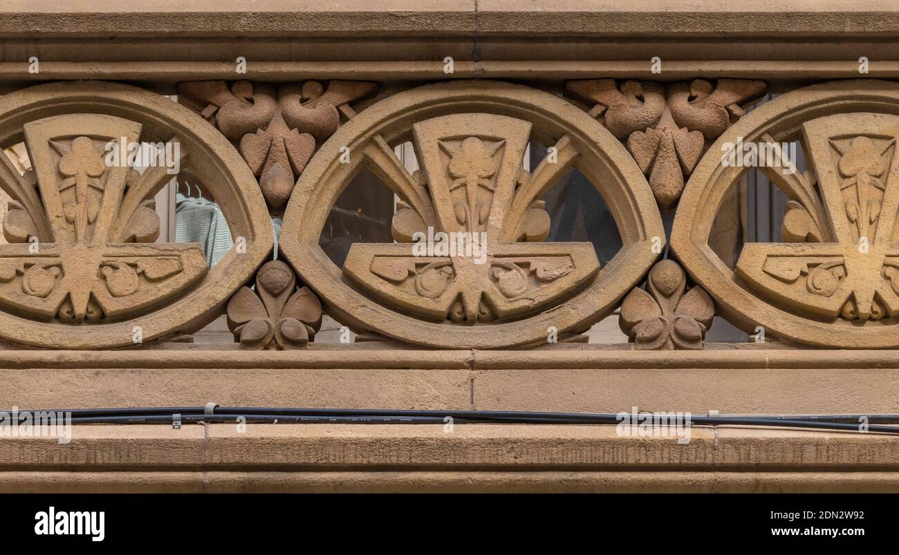 Elements of architectural decoration of buildings, plaster stucco, wall ...