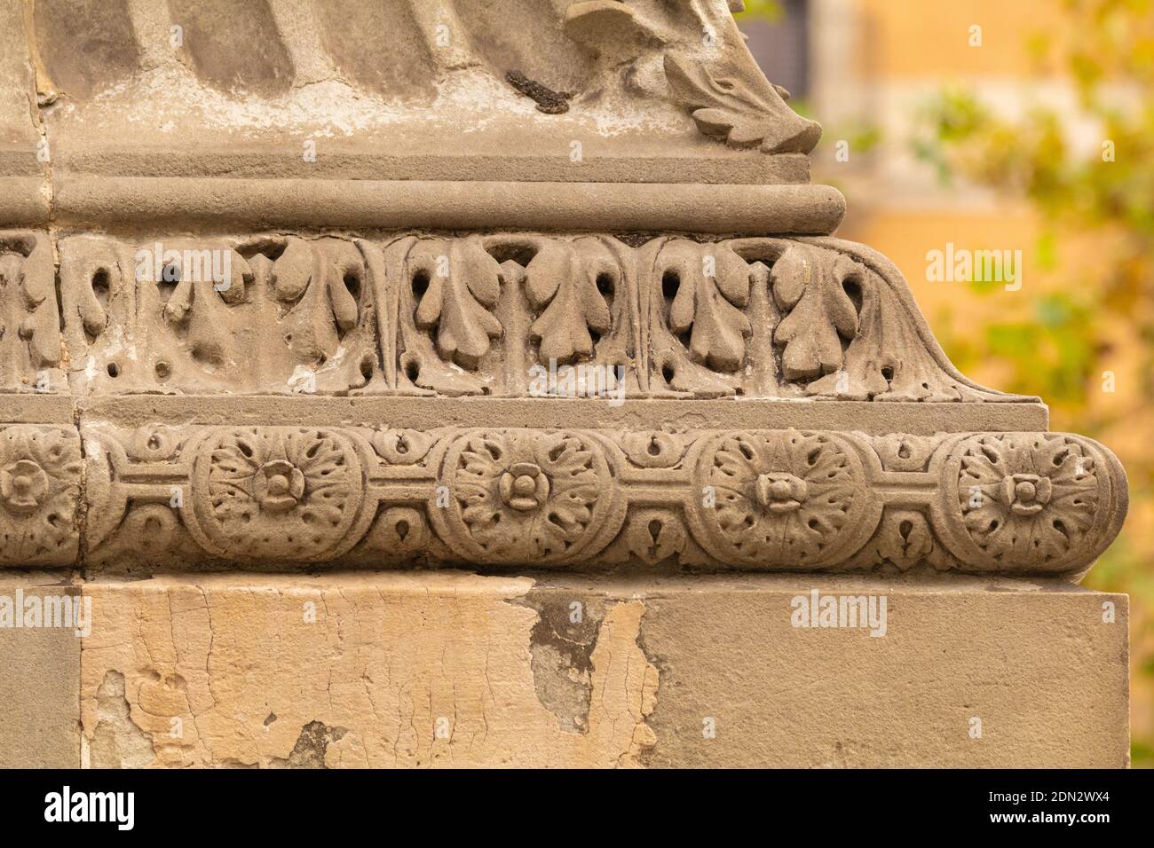 Elements of architectural decoration of buildings, plaster stucco, wall ...