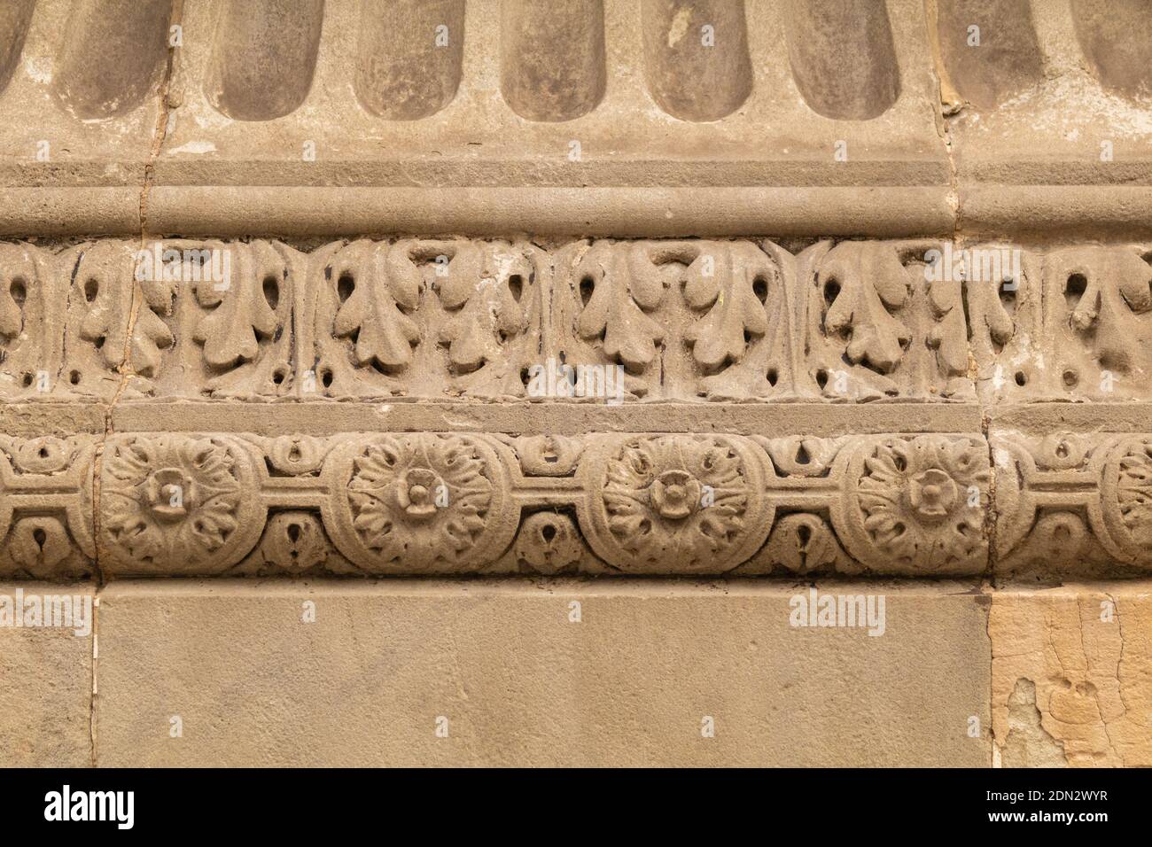 Elements of architectural decoration of buildings, plaster stucco, wall ...