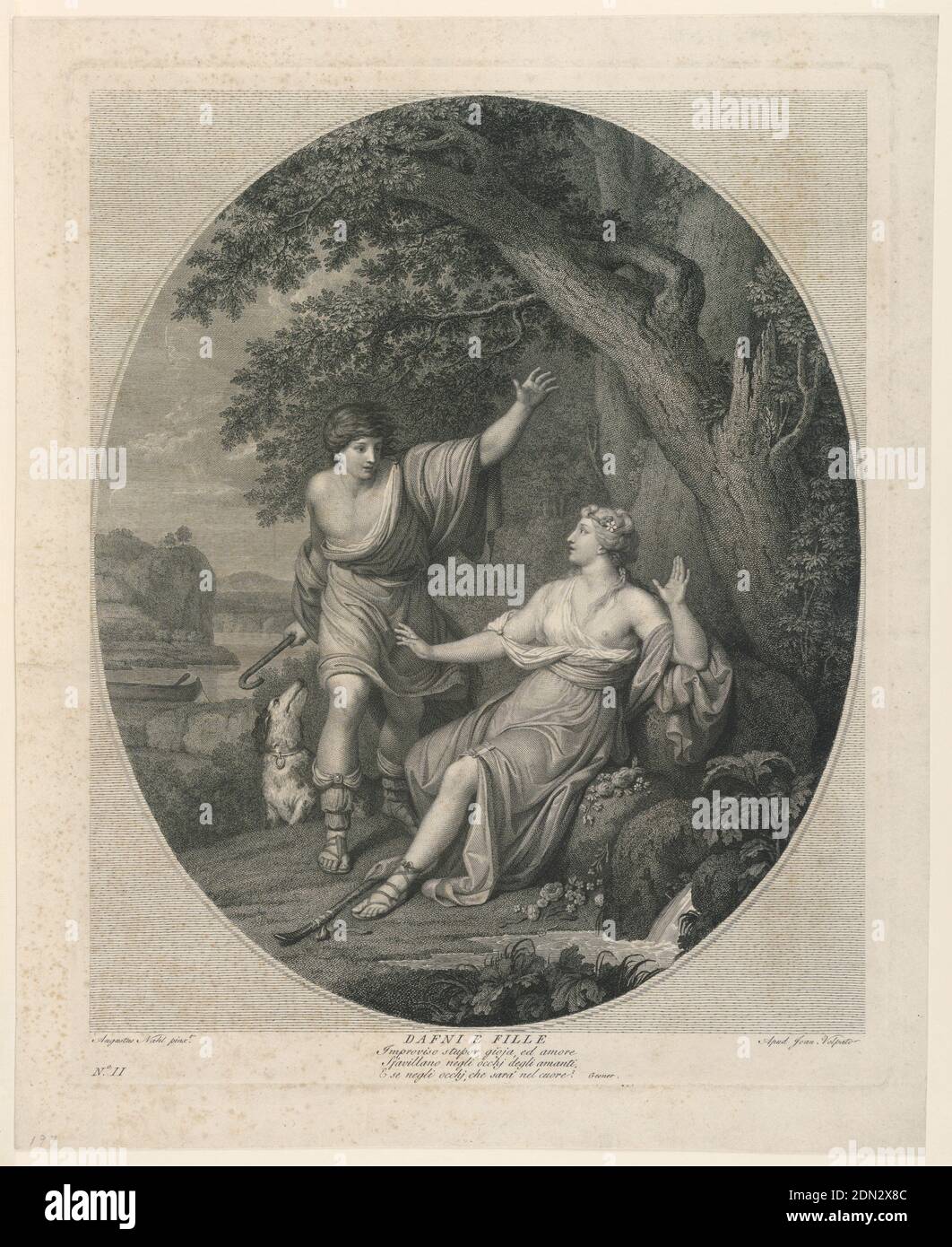 Daphne Encountered by Apollo, Giovanni Volpato, Italian, 1740 - 1803 ...