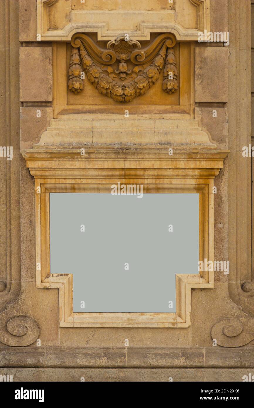 Elements of architectural decoration of buildings, stucco patterns with ...