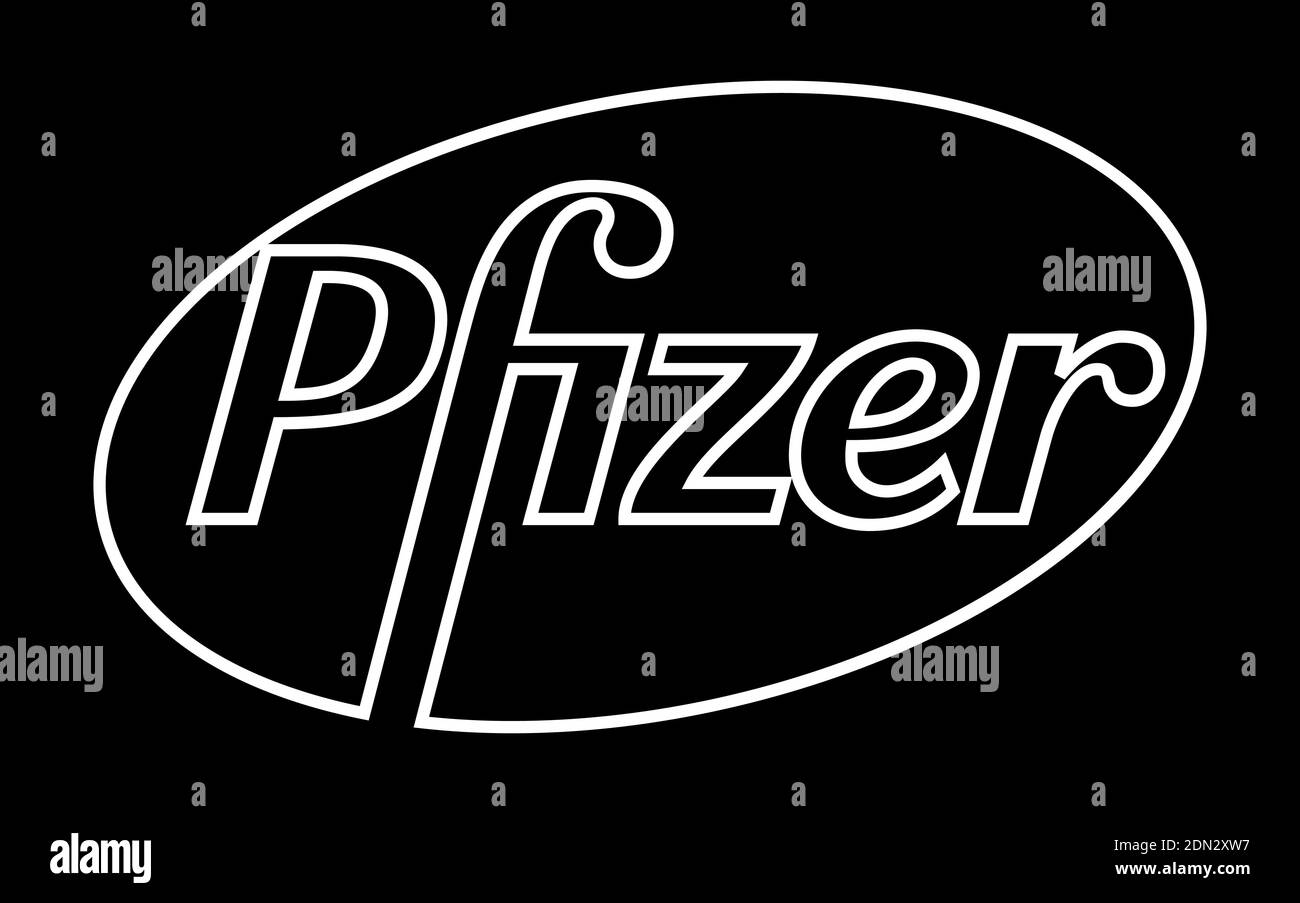 Pfizer Vector Logo - Black Color Silhouette - American pharmaceutical ...