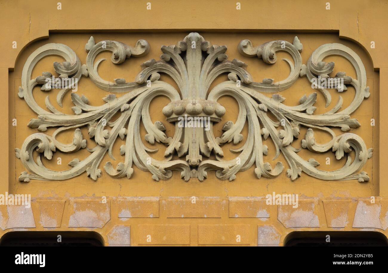 elements of architectural decorations of buildings, plaster moldings ...