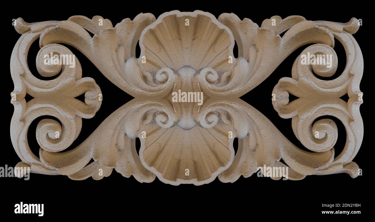 Elements of architectural decoration of buildings, stucco patterns with ...