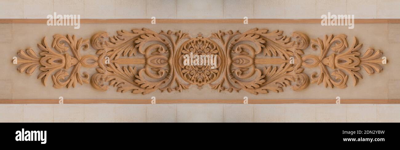 Elements of architectural decoration of buildings, plaster stucco, wall ...