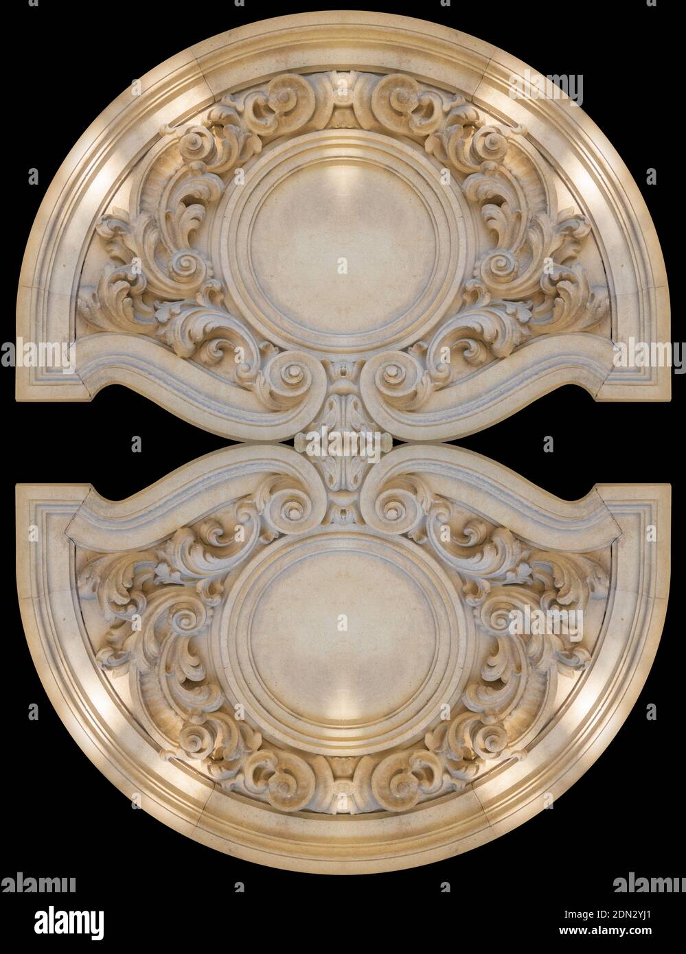 Elements of architectural decoration of buildings, stucco patterns with ...