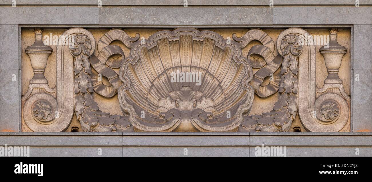 elements of architectural decorations of buildings, plaster moldings ...